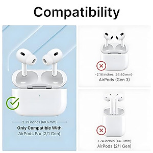 Catalyst Total Protection Case for AirPods Pro 2nd Generation Case - Waterproof, and Shockproof Rugged Full Body Case for AirPods Pro 1 and AirPods Pro 2, Secure Locking System Case with Carabiner