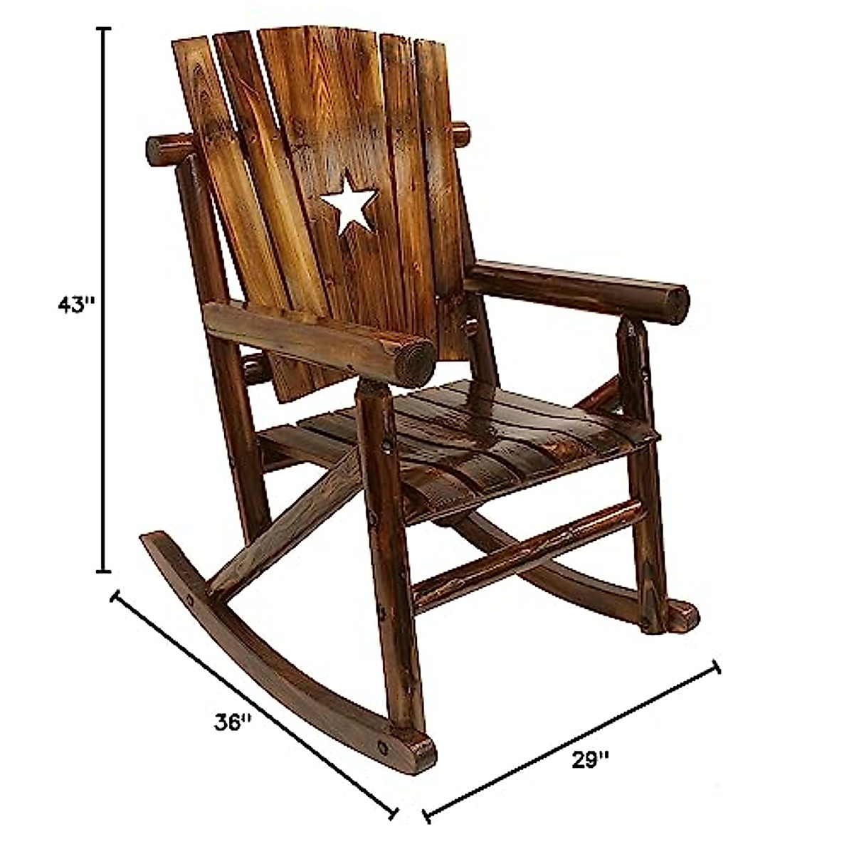 Char-Log Single Rocker with Star