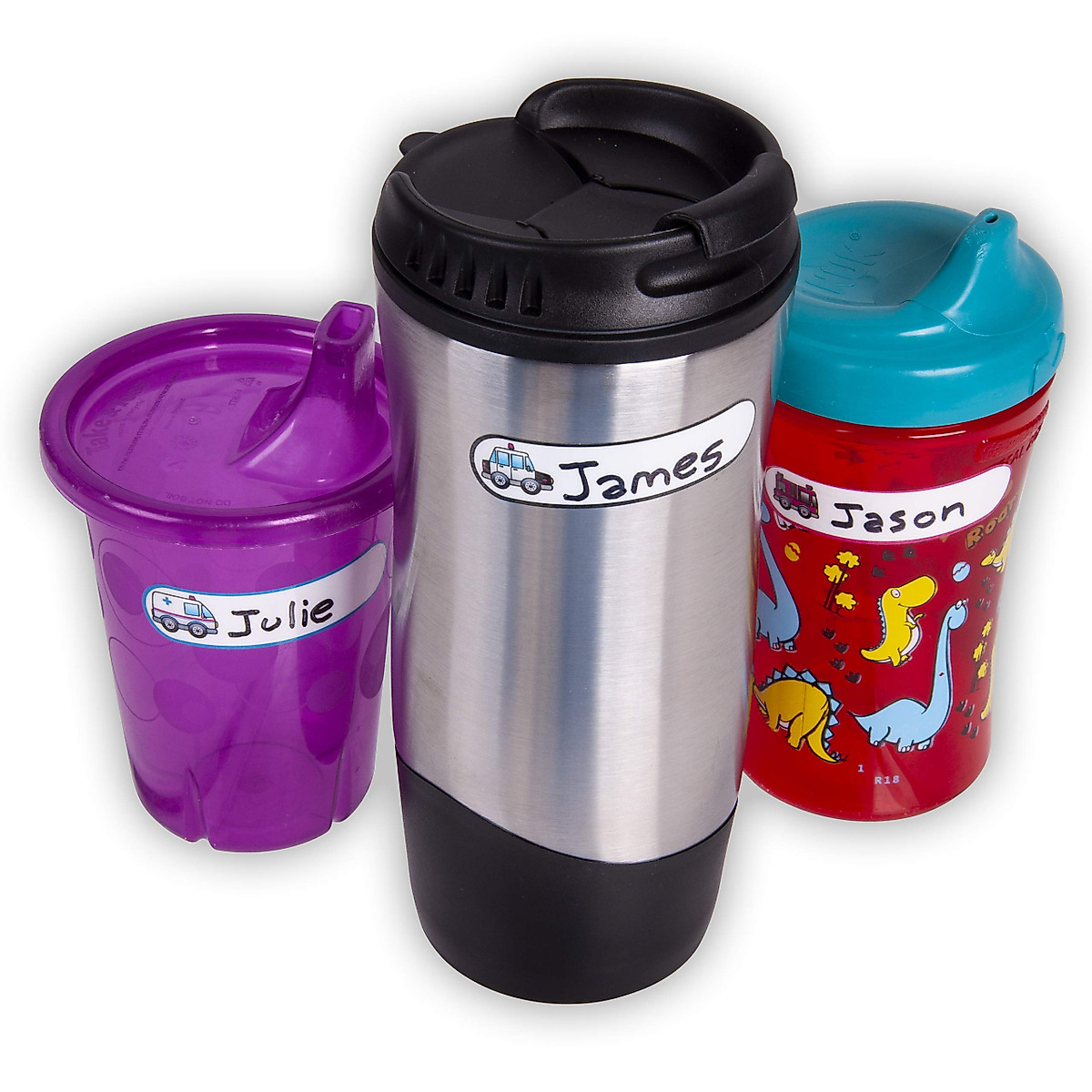 Baby Bottle Labels - Write On Self Laminating - Microwave and Diswasher Safe - Great for Daycares! Made in USA by Kenco (1 Pack)