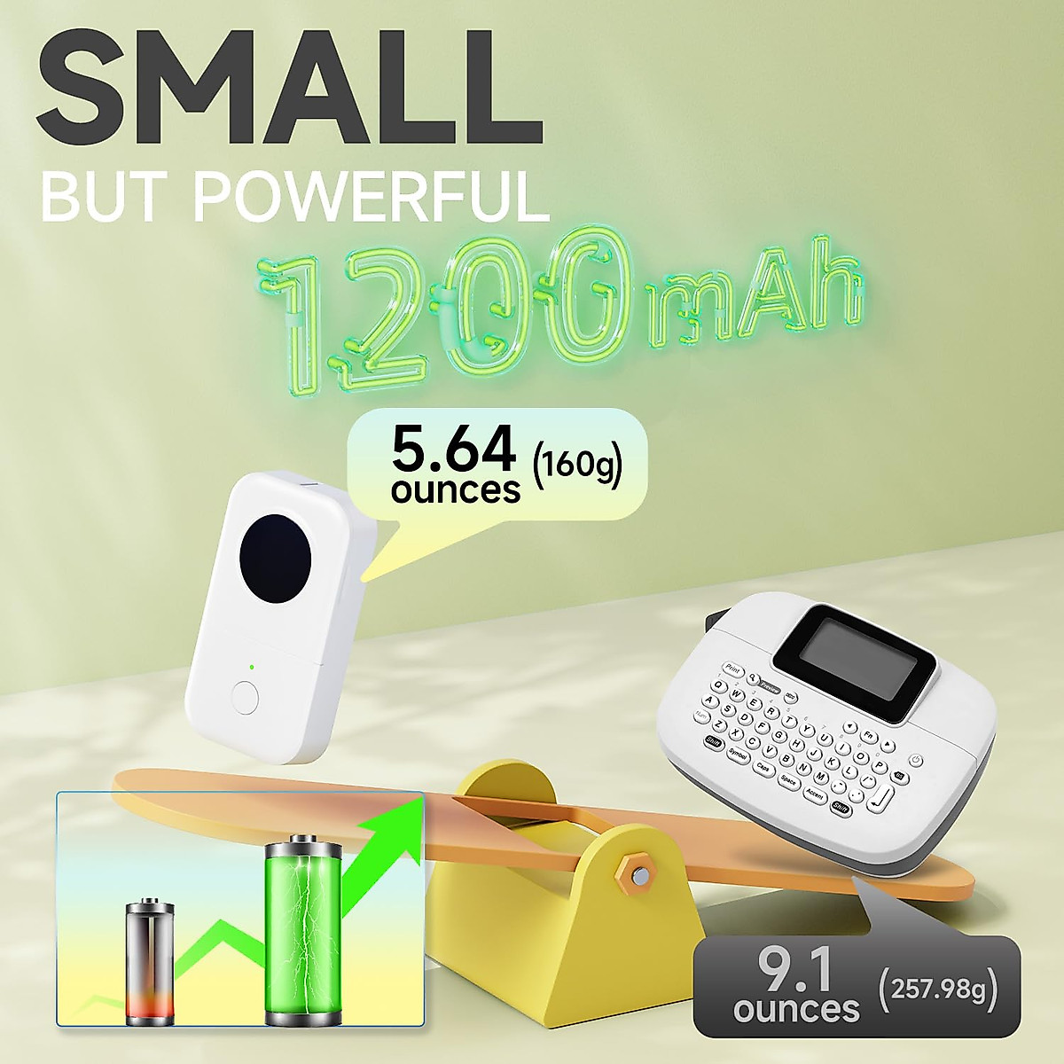 Phomemo Label Maker Machine with Tape, D30 1/2 Inch Bluetooth Mini Portable Lable Printer,Labeler for Office Home School Organization,for Android iOS,Gift for Women Men(USB Rechargeable)-White