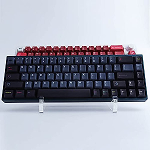 Hyekit Keyboard Stands 2-Tier Mechanical Keyboard Display Stand Transparent Super Thick Acrylic Frame Holder Stand Gaming Keyboard Plate Holder Display Stand
