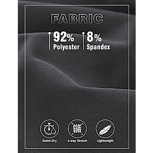 TBMPOY Men's Breathable Bodybuilding Dry Fit Exercise Fitness Shorts with Zipper Pockets, 01grey, Medium