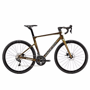 KABON Carbon Road Bike, 700C Carbon Fiber Frame Road Bike with Shimano Ultegra R8000 Disc Brake Racing Bicycle for Men and Women