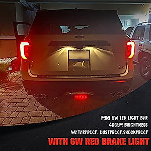 Chelhead Hitch Mount Bumper Step with 6W Red Braking Light Heavy-Duty Towing Hitch Mount for 2'' Standard Receiver Compatible with Trucks Chevy (Chevrolet) Ford Toyota GMC Dodge RAM Jeep