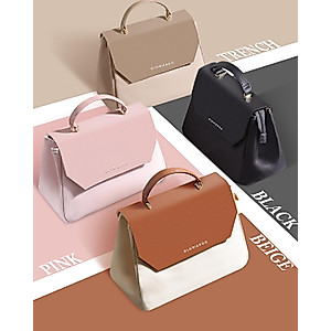 Luxury Lunch Bag Women - Adult Fashion Stylish Vegan Leather Insulated Leakproof Lunch Box for Work - 2024 Newest Christmas Gifts for Women