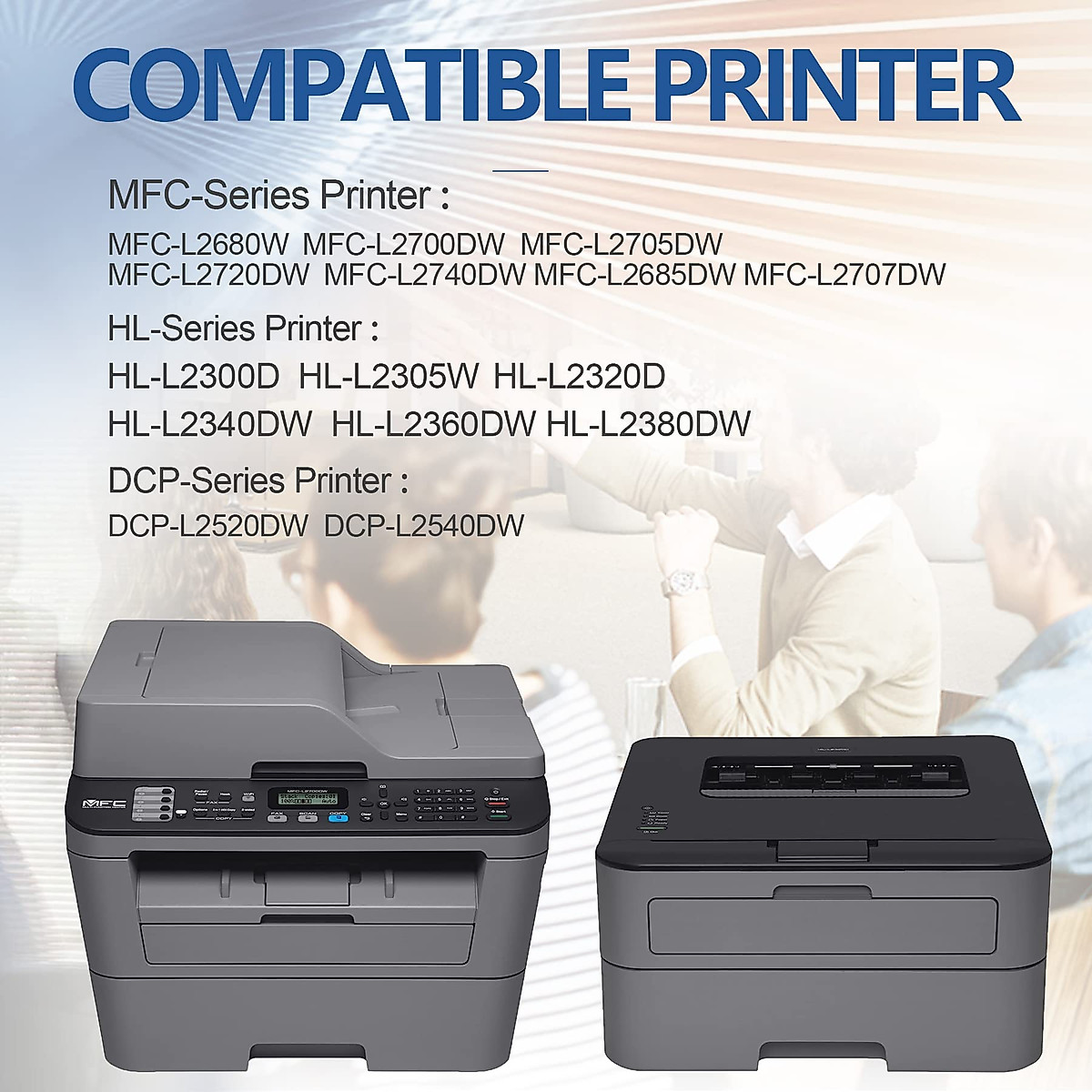 Toner Cartridge Replacement for Brother TN660 TN-660 TN630 TN-630 High Yield Used for MFC-L2700DW MFC-L2720DW; HL-L2305W HL-L2300D HL-L2340DW HL-L2380DW; DCP-L2540DW Series Printer- 3 Pack