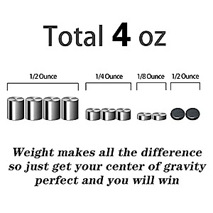 Pinewood Car Derby Weights 4 OZ 3 Size Cylindrical Tungsten Weights & Putty Kit with Case to Speed Up Your Car (4OZ-11P)