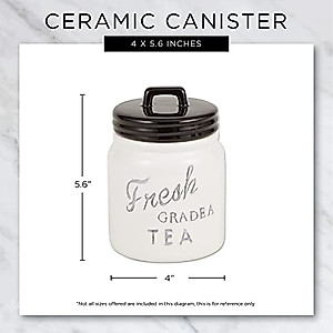 DII Kitchen Accessories Collection Ceramics, Cookie Jar, Blue