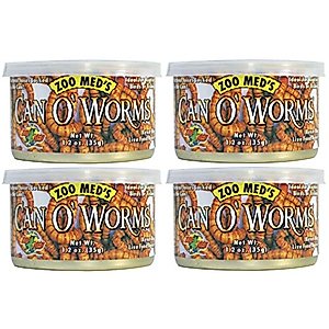 Zoo Med Can O' Worms 1.2 oz - Pack of 4