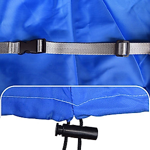 Boat Seat Cover Heavy Duty Oxford Fabric, Captain's Chair Cover Weather Resistant 420D Waterproof, Boat Bench Chair Seat Cover,Full Length Protection for Your Helm Chair Protective Cover （Blue）