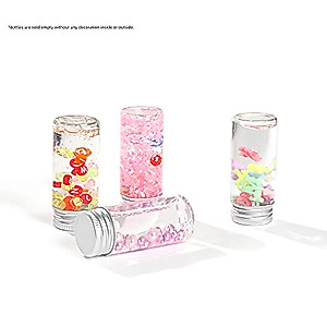 Magic Season Decorative Glass Bottles (12 Pcs w/Aluminum Cap / 1 fl oz)