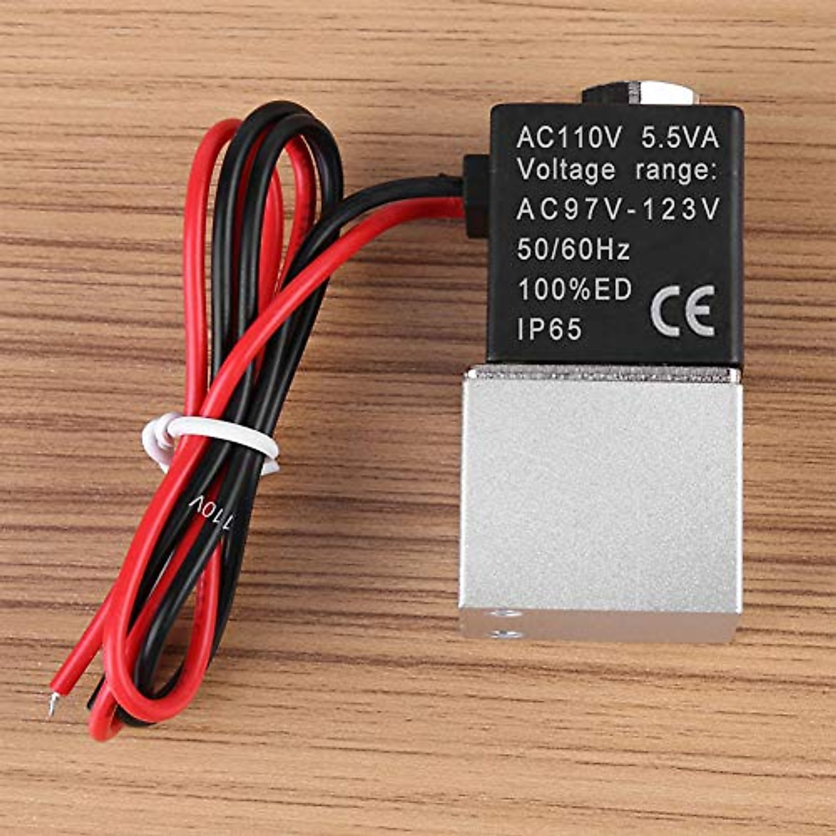 Beduan 2 Way Normally Closed AC 110V Electric Solenoid Air Valve 1/4" NPT