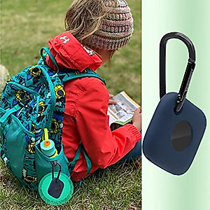 SKZIRI for Tile Mate 2022 Case Cover Skin with Keychain Anti-Scratch Lightweight Soft Protective Sleeve Skin Cover (Black-Navy-Red)