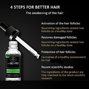 AICHUN BEAUTY Beard Grow Oil | Facial Hair Supplement |Thicker Beard Care|Mens Hair Growth Vitamins 30ml/1.01oz