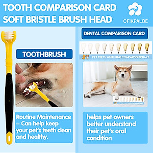 ofikpaloe Dog Teeth Cleaning Kit, Electric Dog Tartar Remover for Teeth, Pet Ultrasonic Dental Cleaning Machine, Easy Dog Dental Care, Suitable for Large and Small Dogs. (Black)