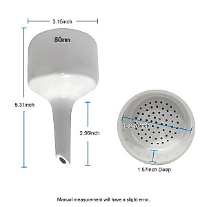 Buchner Funnel Filter Flask Set with 1000ml Filter Bottle and 80mm Buchner Ceramic Funnel Which Used in Laboratory