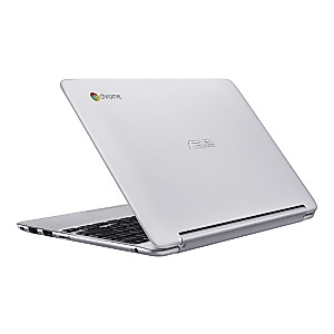 ASUS C100PA-DB01 Chromebook Flip 10.1" Touchscreen Laptop (Quad Core, 2GB, 16GB SSD) - Aluminum Chassis,Silver