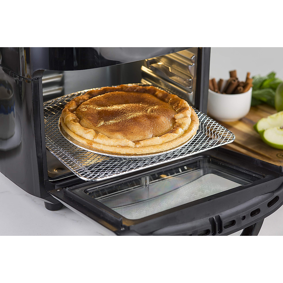 Aria Air Fryers AAO-890 10Qt Air Fryer Oven, Premium Black