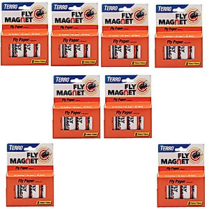 Terro T518 Fly Magnet Sticky Fly Paper Fly Trap, 8 Pack (8)