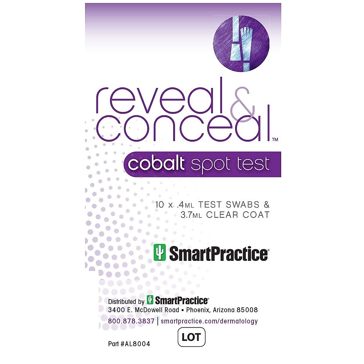 Reveal and Conceal Cobalt Test Kit by Smart Practice - Detecting Cobalt is a Snap - Test for Cobalt in Your Jewelry and Prevent Skin Exposure With Liquid Clear Coat - Includes 10 Test Swabs