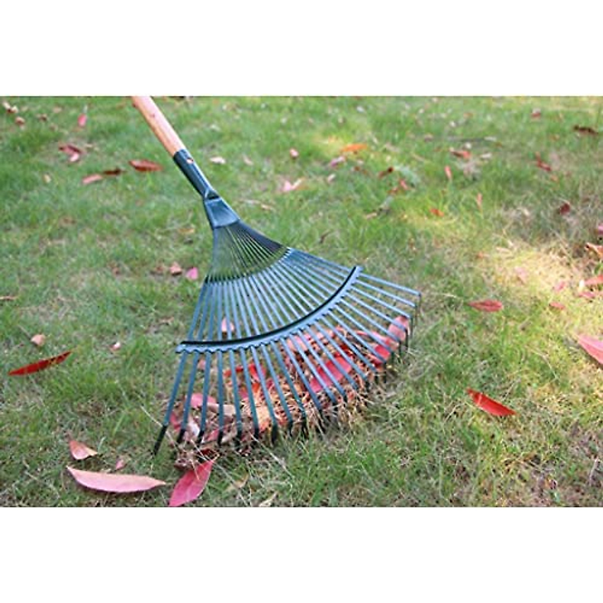 SGerste 22 Teeth Heavy Duty Steel Metal Rake Head Lawn Leaves Garden - Garden Tools