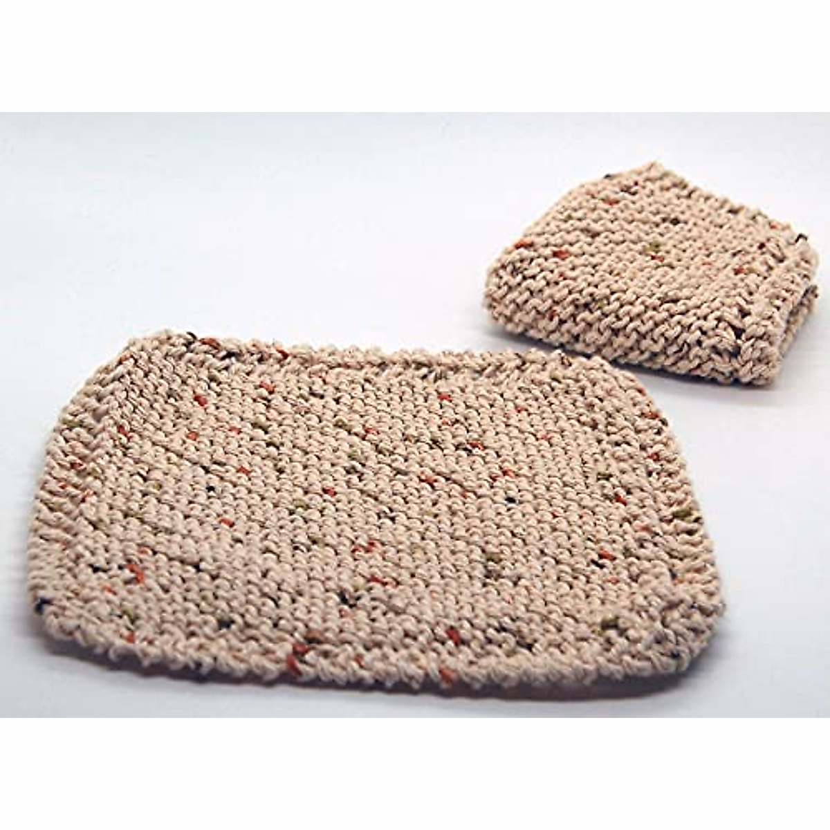 Handmade Washcloths in 100 percent cotton, in pleasing earth tone shades .Available in sets of 2,3 or 4! (Set of 2)