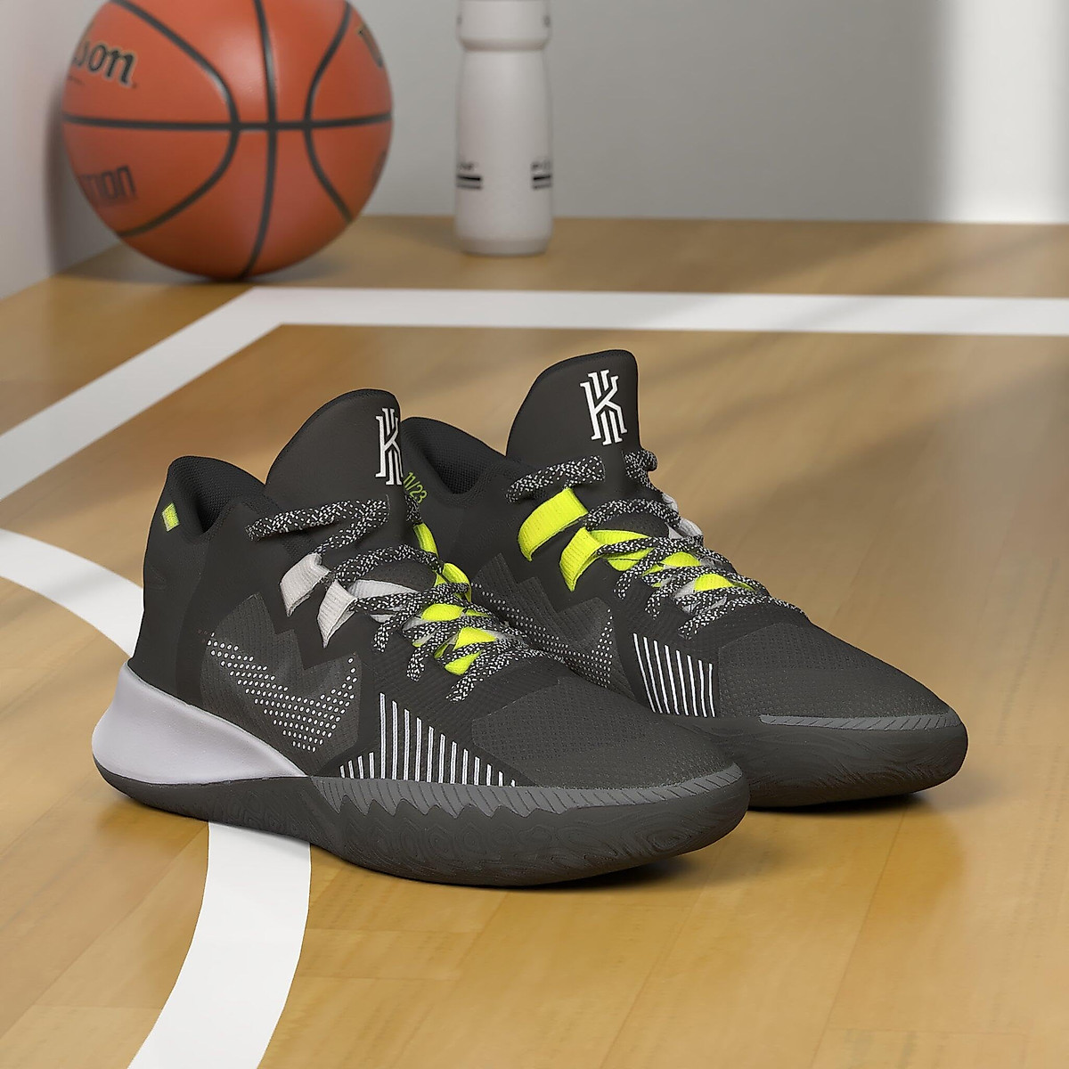 Nike Men's Kyrie Flytrap IV Basketball Shoes, Black/White-Anthracite, 13 M US