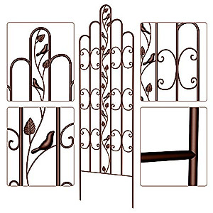 Amagabeli 2 Pack Large Garden Trellis 71” x 21” Heavy Duty Rustproof Brown Iron Plant Trellis for Potted Plant Support Tall Wall Metal Trellis for Rose Vine Vegetable Cucumber