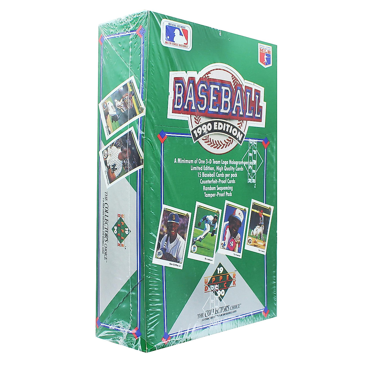 1990 Upper Deck Baseball Cards Box of 36 Foil Packs