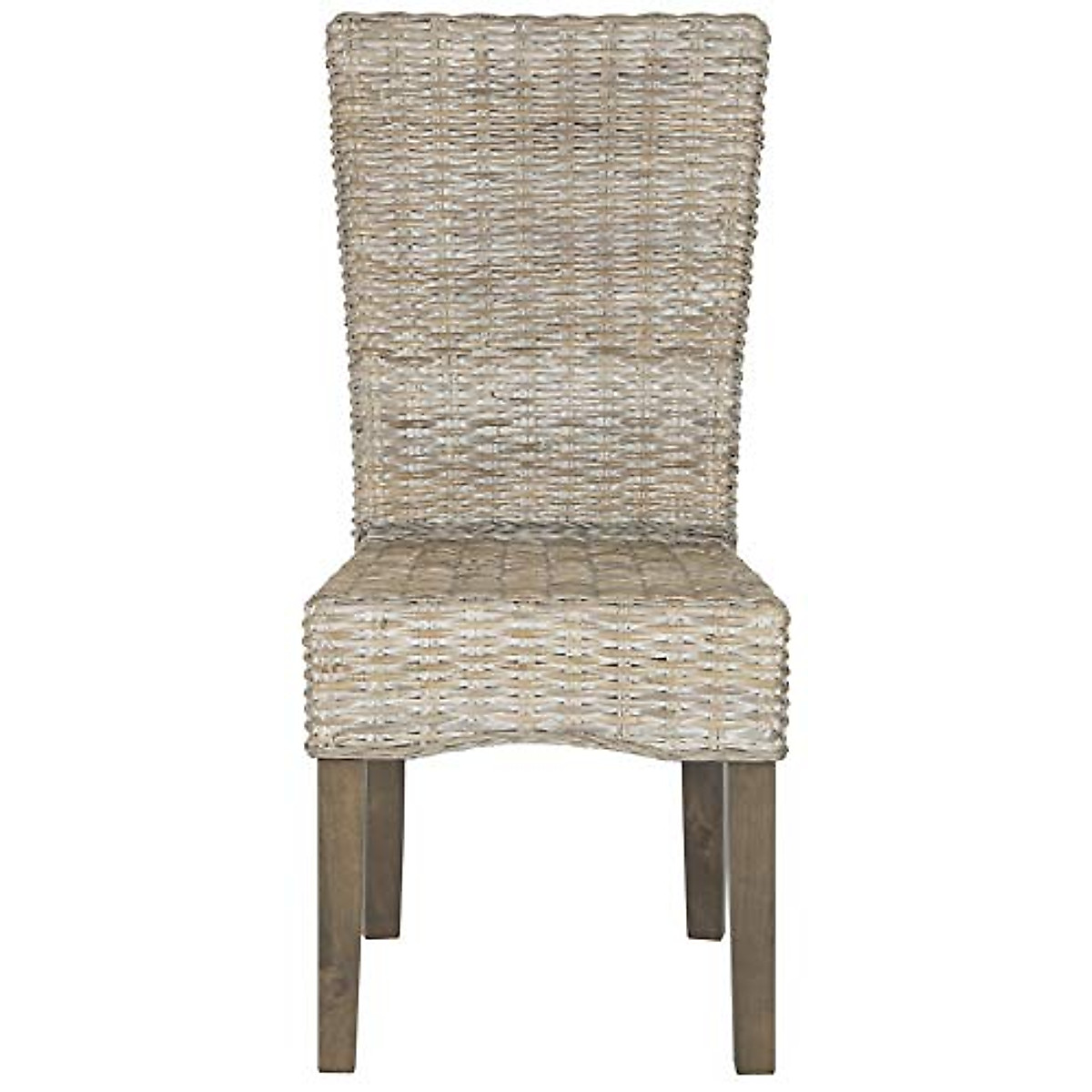 Safavieh Home Collection Arjun Grey Wicker 18-inch Dining Chair