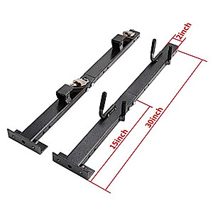 Hodenn 2 Place Locking Trimmer Rack Trim Holder Fit for Open Landscape Trailers Racks