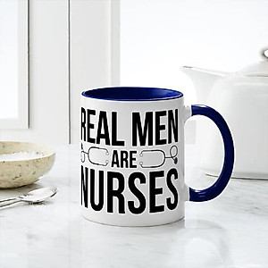 CafePress Real Men Are Nurses Ceramic Coffee Mug, Tea Cup 11 oz