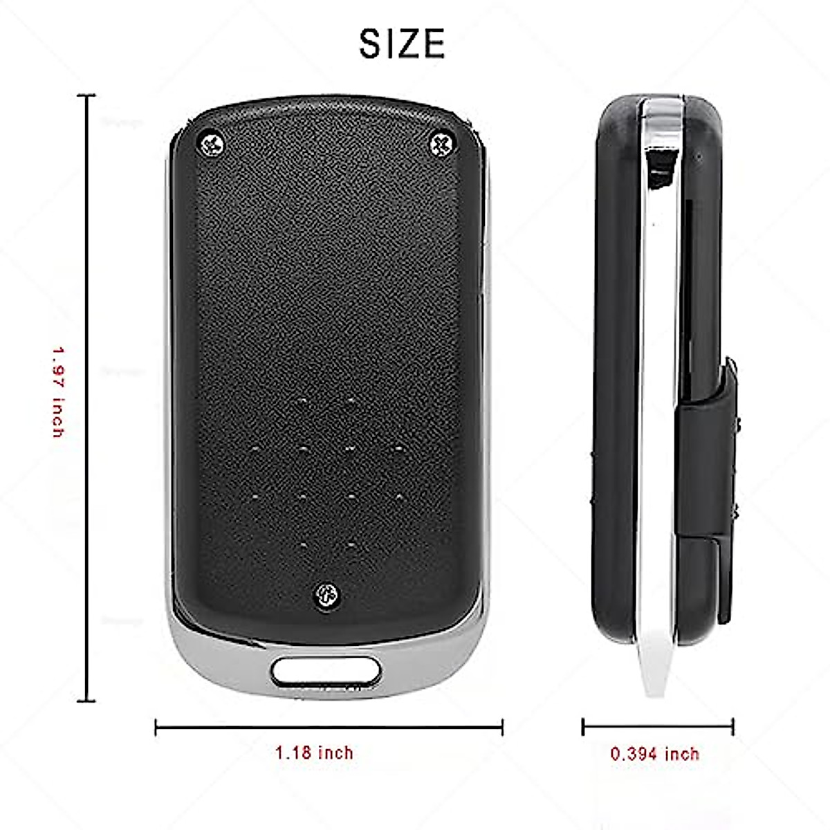 Cloning Remote Control Keychain, Replacement Garage Door Electric Gate, Duplicates and Replaces Original Factory Remote Controls for Vehicle Central Locking Systems (KSTCP*2)