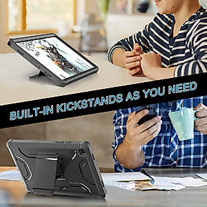 Soke Galaxy Tab A7 Case 10.4 Inch (SM-T500 / T505 / T507),with Built-in Screen Protector, Rugged Full Body Protective Case for 2020 Samsung Galaxy Tab A7 10.4 (Black)