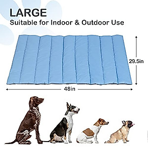 Heeyoo Outdoor Dog Bed, Water Proof Camping Dog Bed, Machine Washable and Easy Clean Travel Dog Bed, Foldable Pet Mat for Small, Medium, and Large Dog and Cat