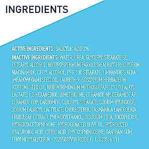 CeraVe Moisturizing Cream for Psoriasis Treatment | With Salicylic Acid for Dry Skin Itch Relief & Urea for Moisturizing | Fragrance Free & Allergy Tested | 8 Oz