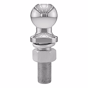 CURT 40072 Chrome Trailer Hitch Ball, 3,500 lbs, 1-7/8-Inch Diameter, 1 x 3-Inch Shank