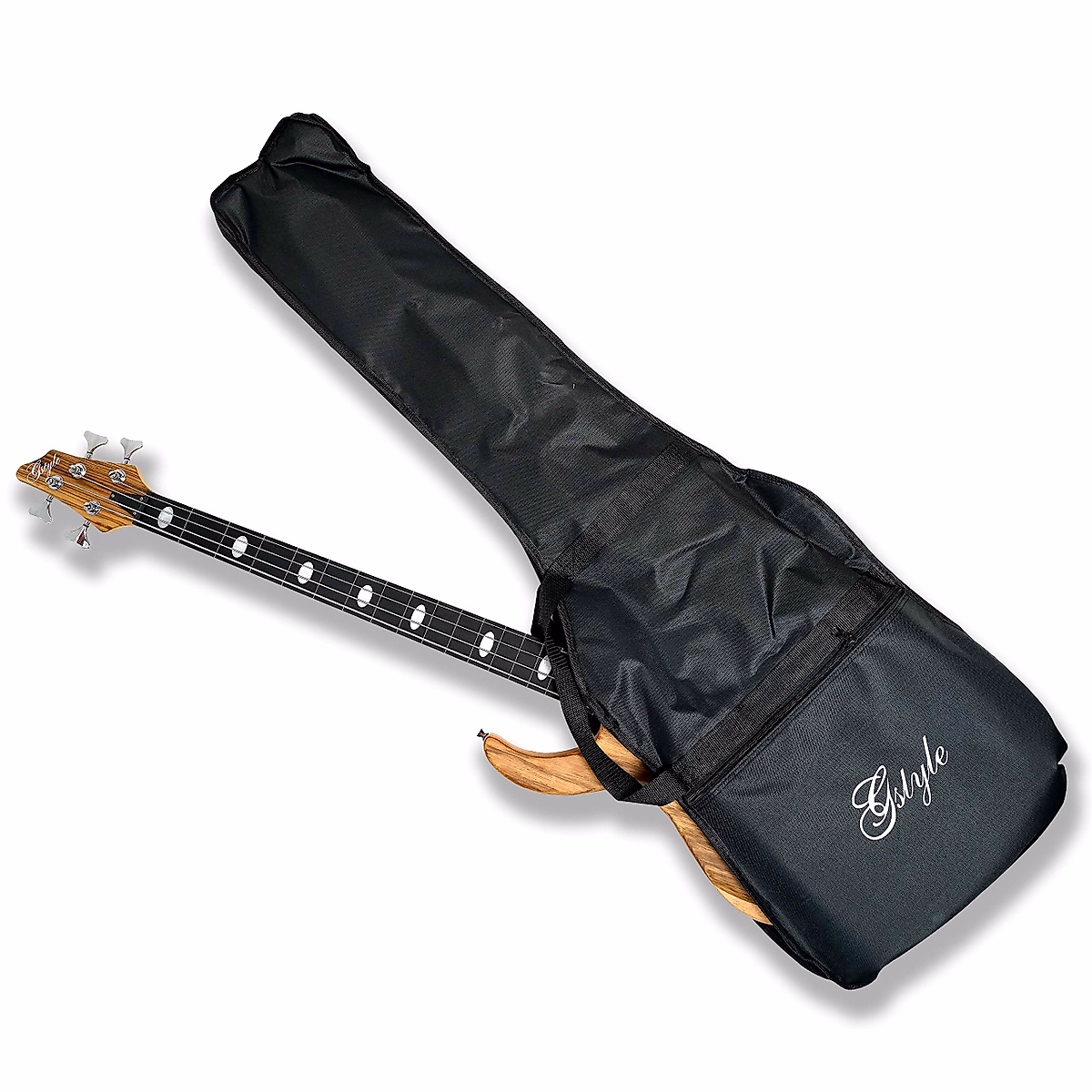 Fretless 4 String Electric Bass Guitar Millettia Laurentii+Okoume body maple neck