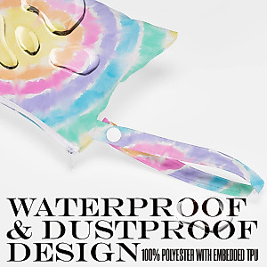 zcyxuuw Wet Bag, Wet Dry Bag, Wet Bag for Swimsuit, Travel, Beach, Pool, Diapers, Dirty Yoga Gym Clothes, Toiletries, Makeup Bag, Waterproof Hippie Retro Flower Decor for Women Birthday, 2 Pcs Set.