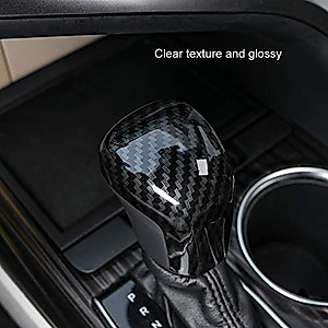 CKE for Toyota Camry 2023 2022 2021 2020 2019 2018, for Corolla Sedan Avalon 2022 2021 2020 2019 Accessories Auto Gear Shift Knob Cover Trim Cap Protector Interior Sport Style - Carbon Fiber Grain