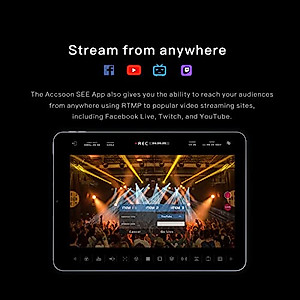 Accsoon SeeMo HDMI to USB Monitoring Adapter for iPhone/iPad, FHD 1920 * 1080 60fps Support H.264 Video Compression RTMP Live Streaming Support（Black）