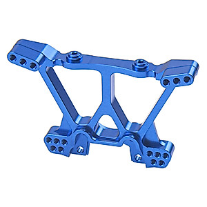 ShareGoo Aluminum Front & Rear Shock Tower Shock Mounts Replacement of Part 6838 6839 Compatible with 1/10 Traxxas Slash 4x4 4WD RC Car (Blue)