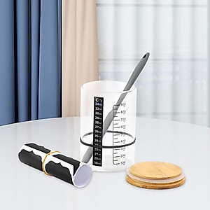 figatia Sourdough Starter Kits Baking Supply Container, Bread Baking, Wide Mouth Sourdough Maker Jar for Kitchen Household