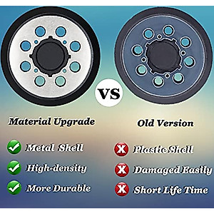 5 inch 8 Hole Hook & Loop Replacement Sander Backing Pad for DeWalt DWE64233, N329079, RSP54 - Metal Backing - Compatible with DWE6423/6423K, DWE6421/6421K, DWE6421-B2, DWE6421-B3, DWE6421-BR (1 Pack)