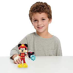 Disney Junior Fire Rescue Mickey Mouse Articulated 6-inch Figure and Accessories, Officially Licensed Kids Toys for Ages 3 Up by Just Play