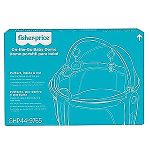 Fisher-Price On-the-Go Baby Dome Pixel Forest, portable travel play space with canopy and toys