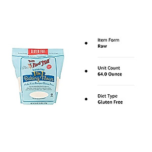 Bob's Red Mill Gluten Free 1-to-1 Baking Flour, 64-ounce