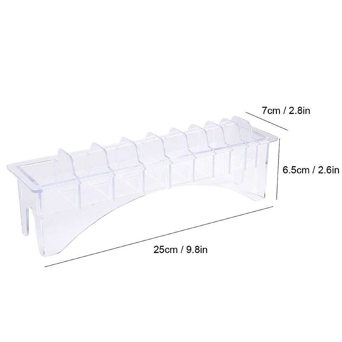 Clipper Holder,Limit Comb Storage Box Hair Clipper Positioning Caliper Comb Organizer Case,Clipper Guard Box for Hair Clipper Limit Comb Guide Attachment (02)