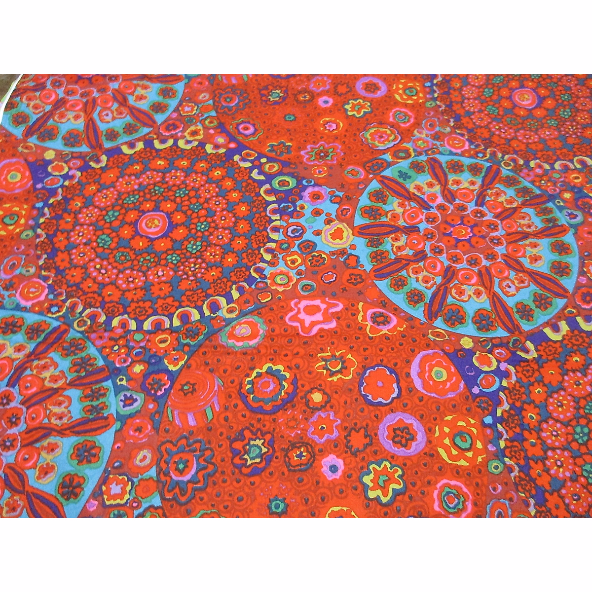 Kaffe Fassett Millefiore Red, Fabric by the Yard