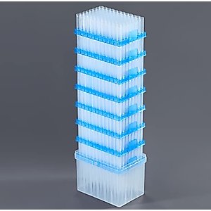 Biologix Lab Pipette Tips 1000 ul Refill Pack Low Retention Universal Tips Without Filters Sterile, Autoclavable, Case of 768, Made in 100,000 Cleanroom